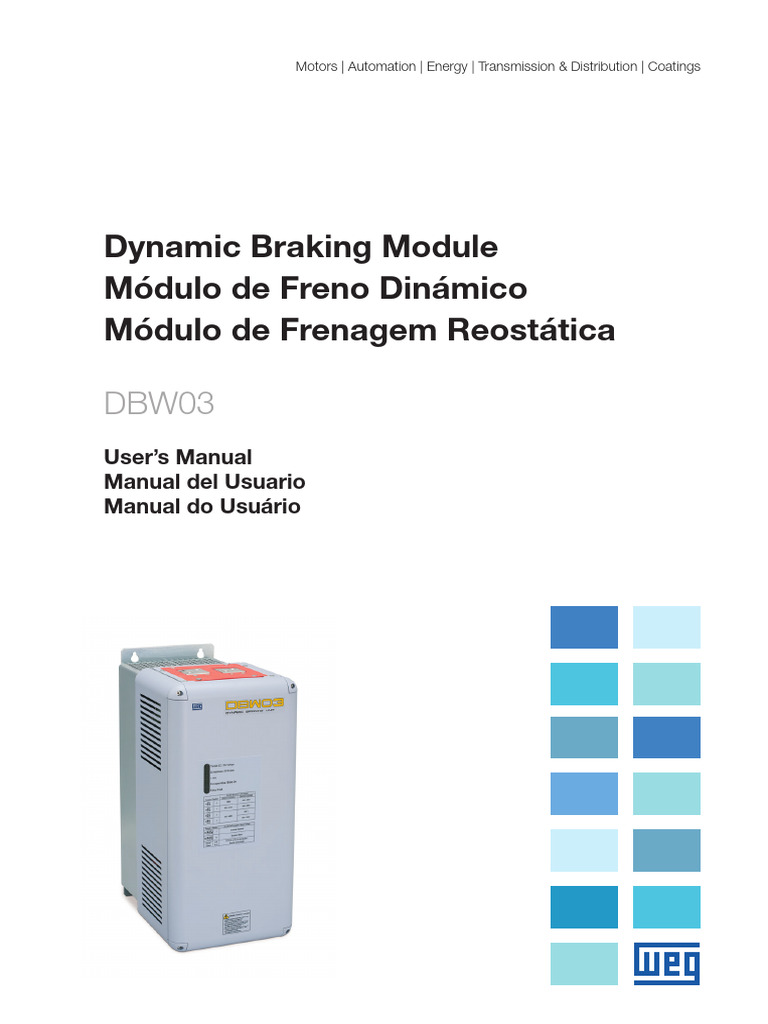 WEG Cfw11 Dbw03 Dynamic Braking Module 10001560747 Installation Guide ...