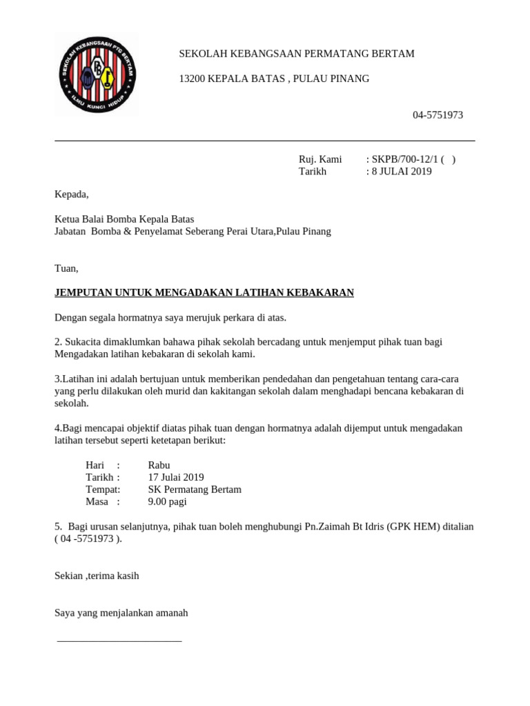 Surat-Jemputan-Bomba | PDF