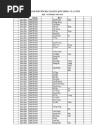 Danh Sach Hoc Sinh | PDF