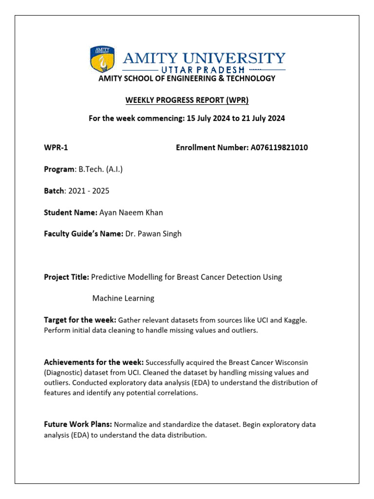 Minor Project WPR 1 | PDF