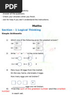 RMA Grade 1 Assessment Materials Booklet 17 June2023 | PDF | Shape ...