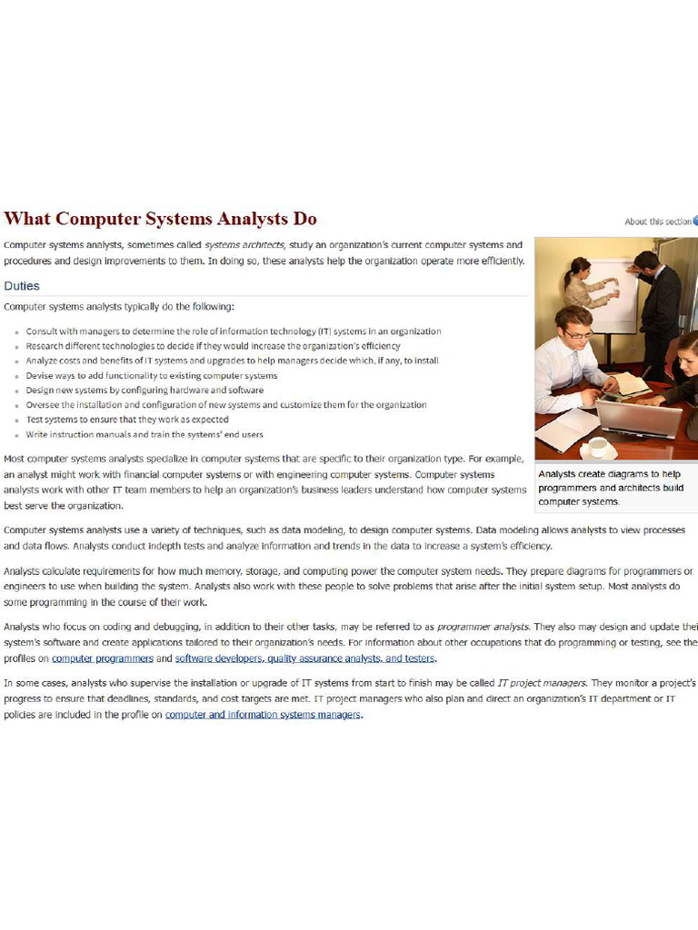 System Analyst | PDF