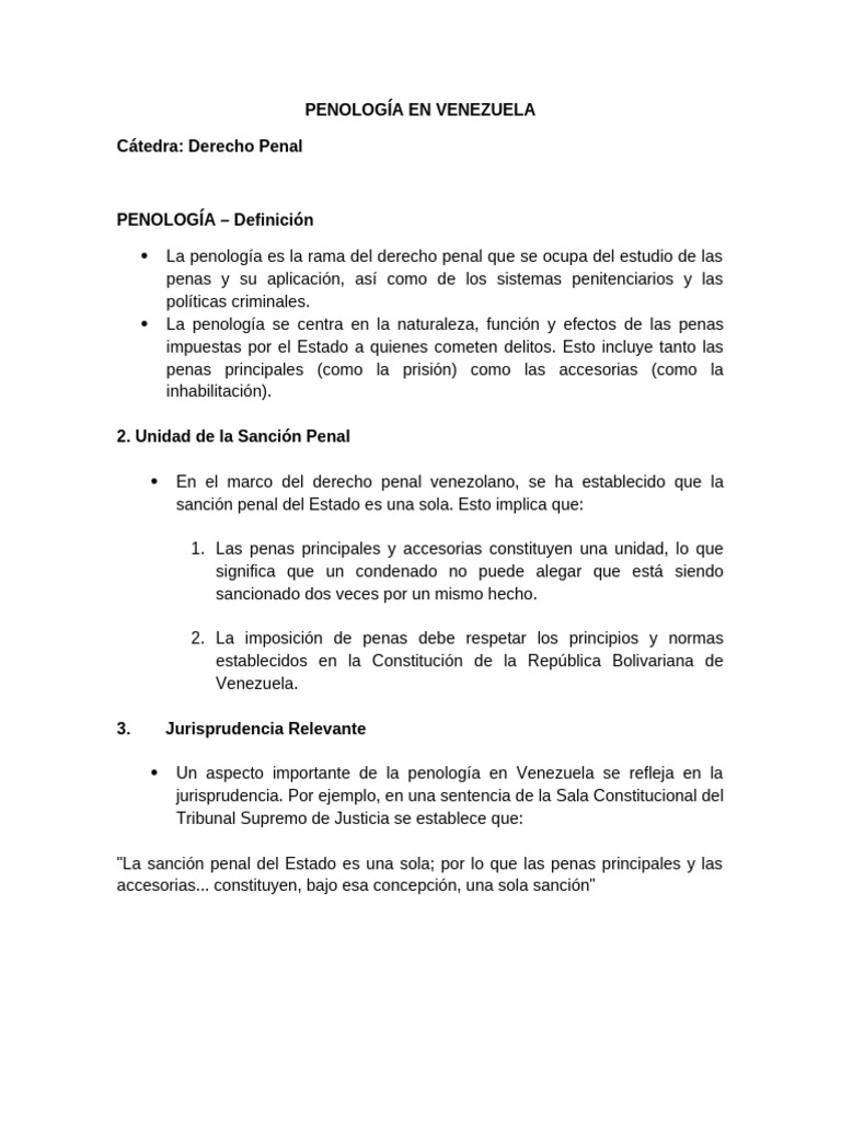 PENOLOGÍA | PDF | Castigos | Derecho penal