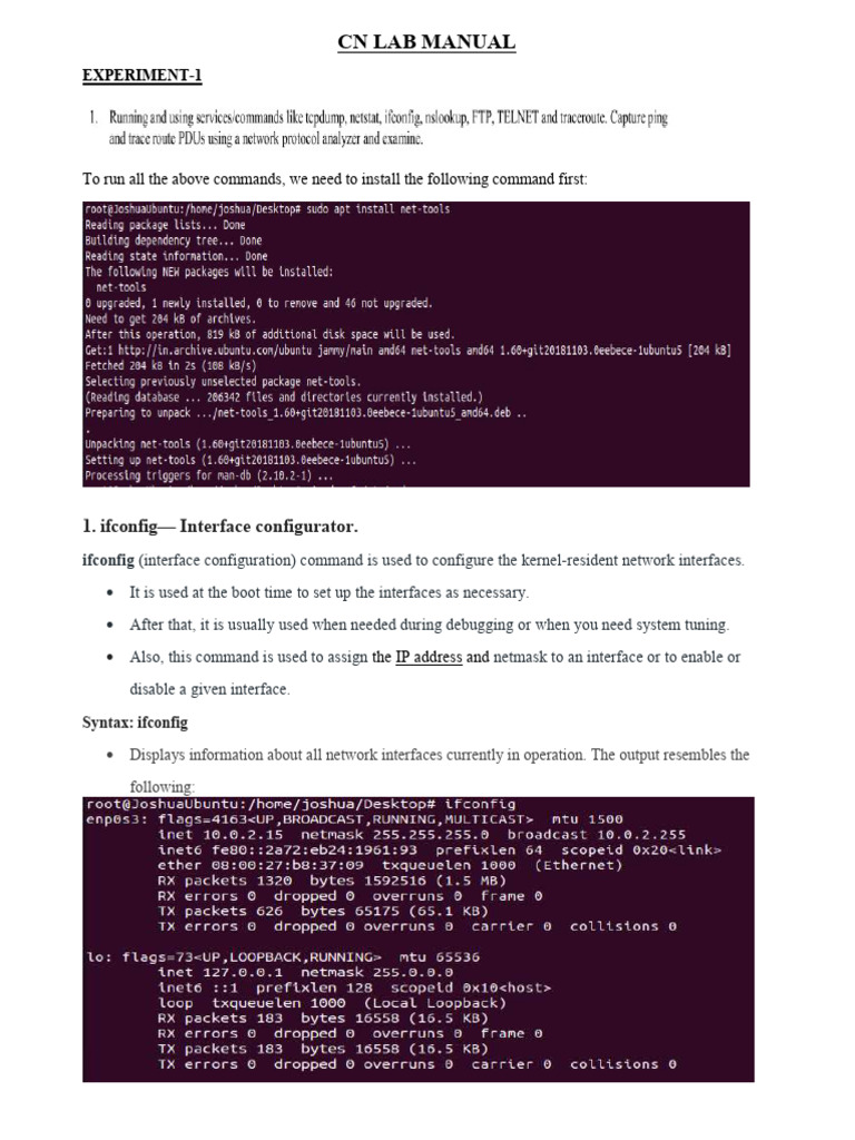 LAB EXPERIMENT-1 | PDF | Network Socket | File Transfer Protocol