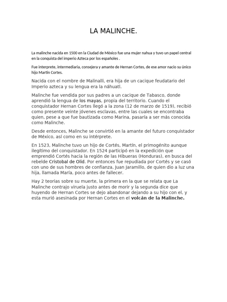 La Malinche | PDF