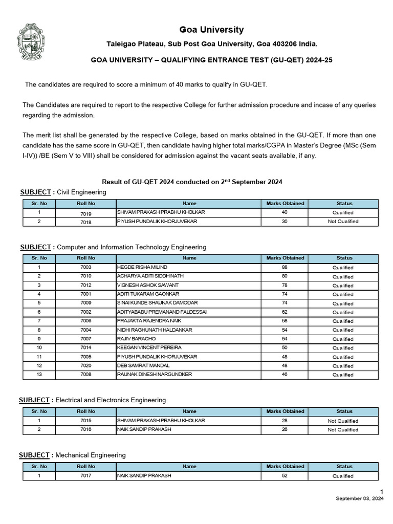 20240903.121013~QUET_Result_v2 | PDF | Physical Sciences | Engineering