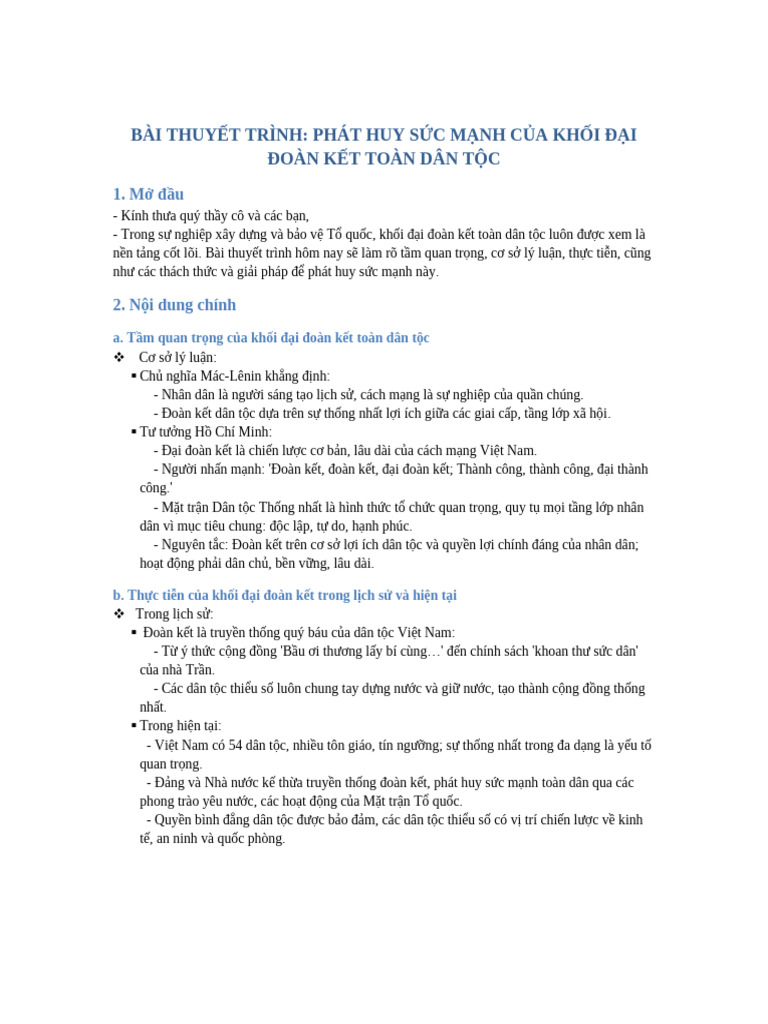 Bai_Thuyet_Trinh_Dai_Doan_Ket_Toan_Dan_Toc | PDF