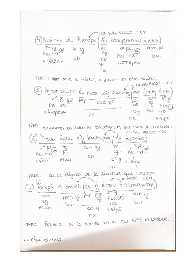 Oraciones Relat Griego I | PDF