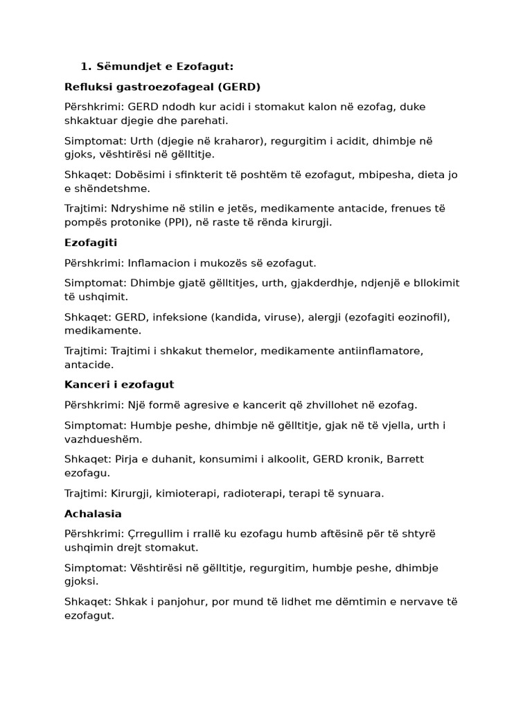 Sëmundjet Ne Sistemin Tretes | PDF