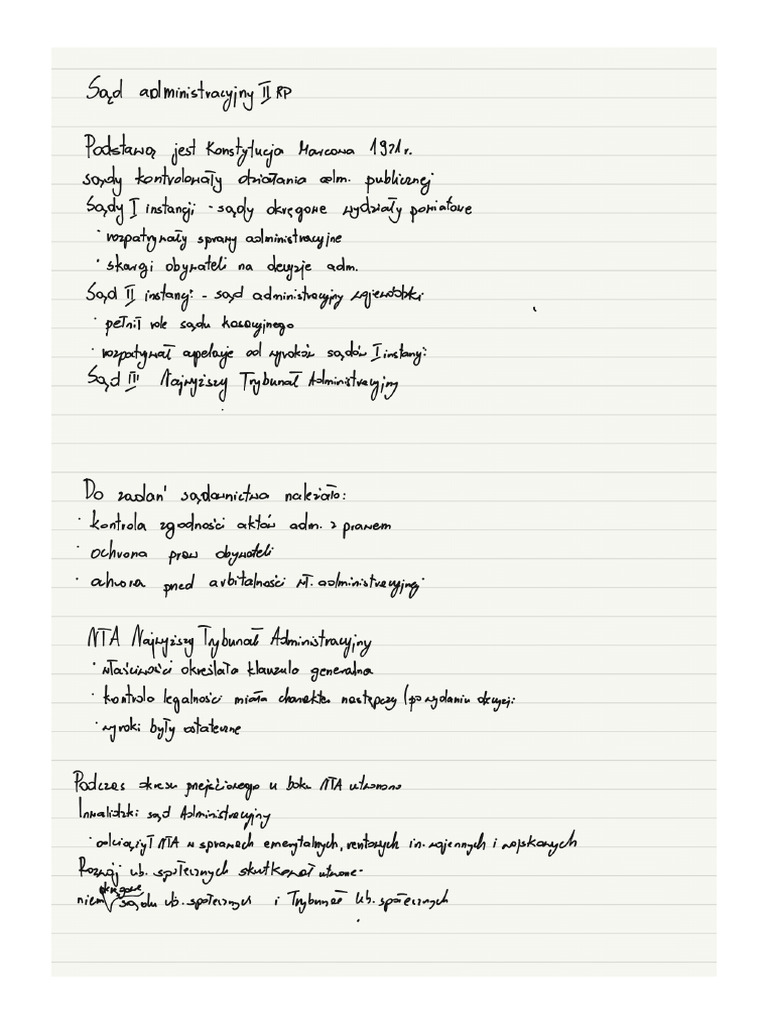 Sąd Administracyjny 2RP | PDF