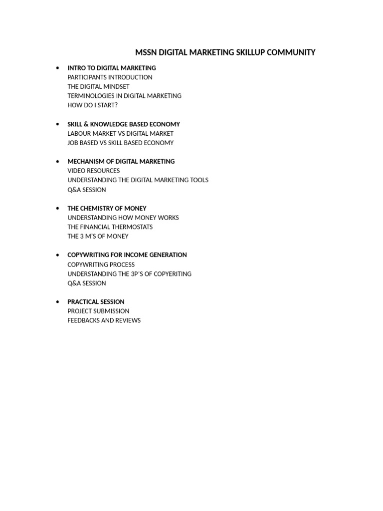 Digital Marketing Skillup Community Guide | PDF
