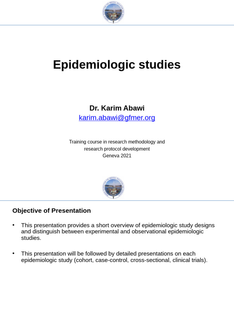 3 2 Epidemiologic Studies Abawi 2021 | PDF | Epidemiology | Cohort Study