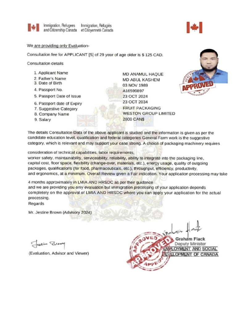 Job offer letter Anamul Haque | PDF