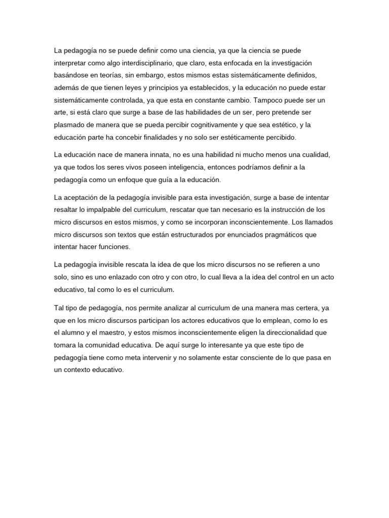 pedagogia invisible | PDF