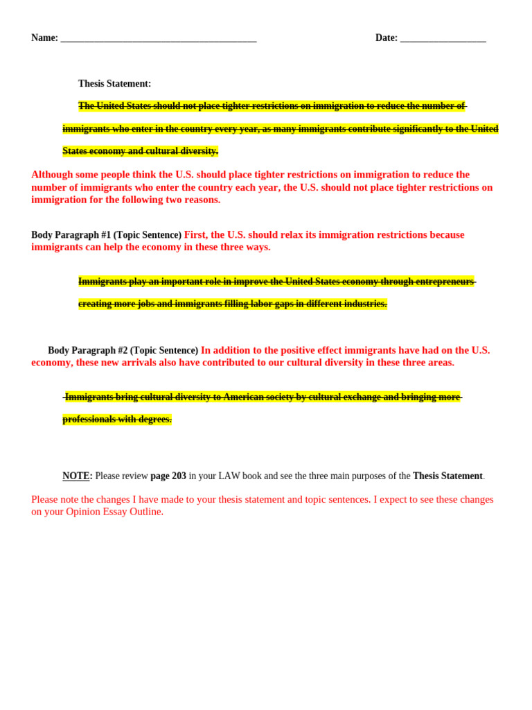 Thesis ST and Topic Sent | PDF