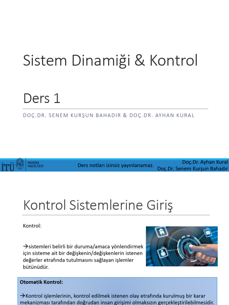 System Dynamics & Control_Lecture 1-tr-ninova | PDF