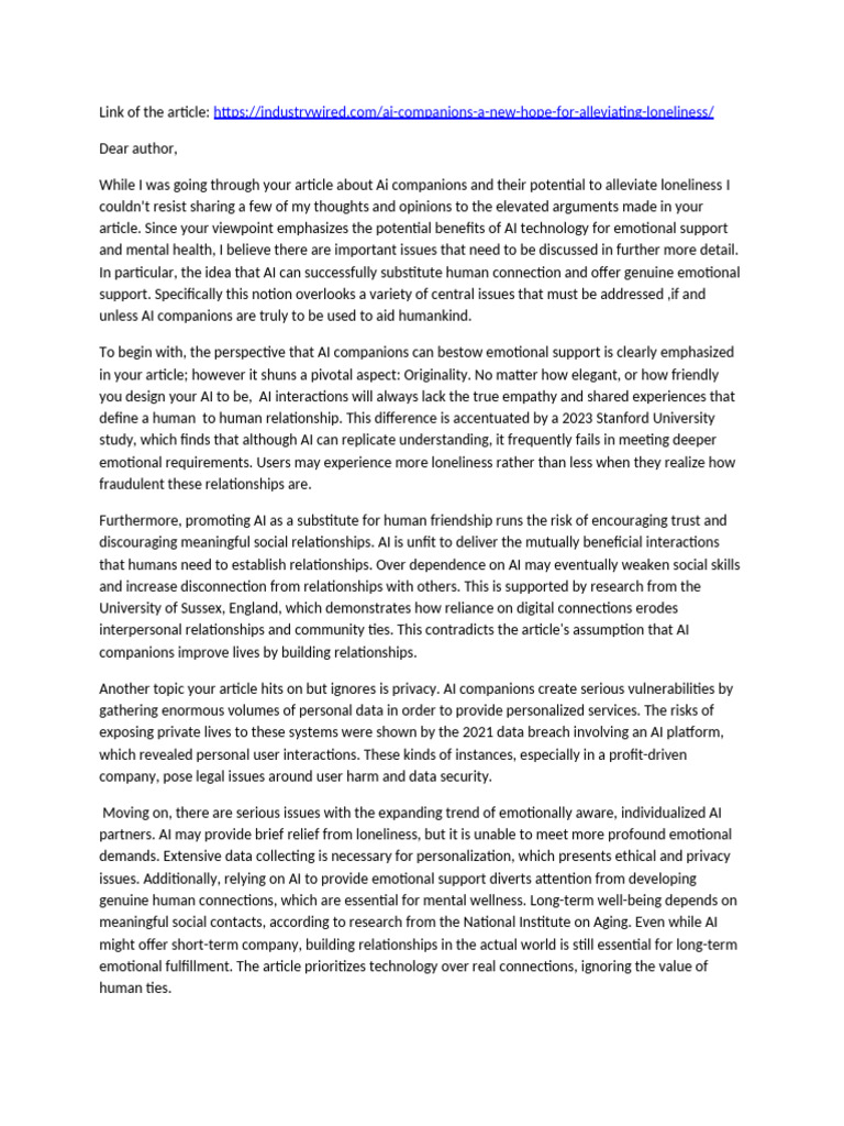 Article Draft 1[1] | PDF | Artificial Intelligence | Intelligence (AI) & Semantics