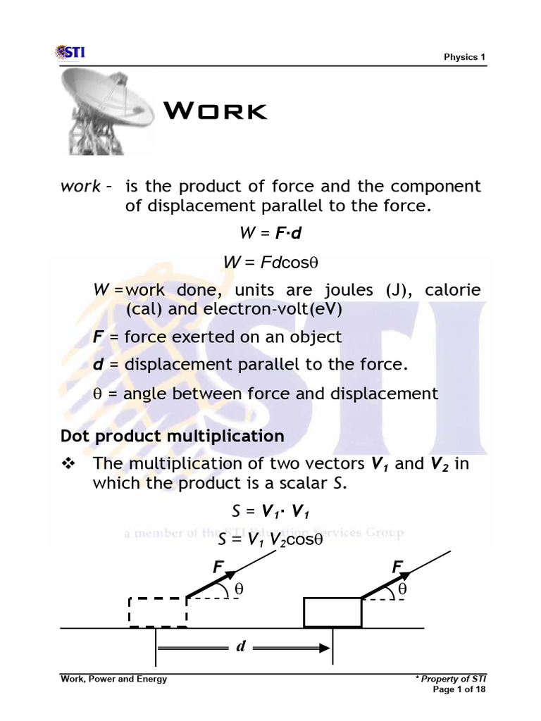 Week-7-Session-18-20-Slides1-18-Work-Power-and-Energy | PDF | Potential Energy | Force
