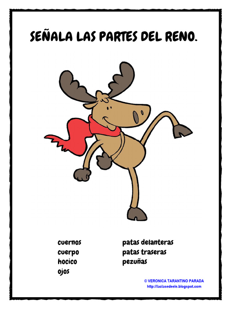 Partes Del Reno y Papa Noel | PDF