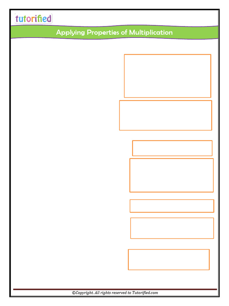 Applying Properties of Multiplication | PDF | Multiplication ...