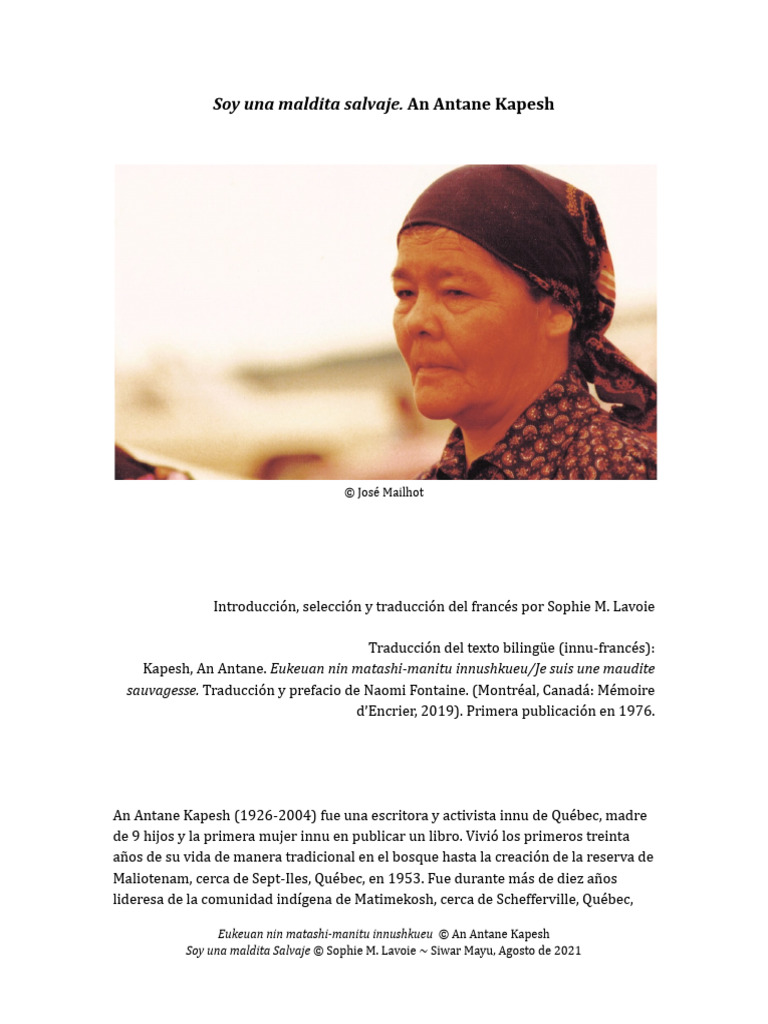 SPAN an Antane Kapesh.docx | PDF