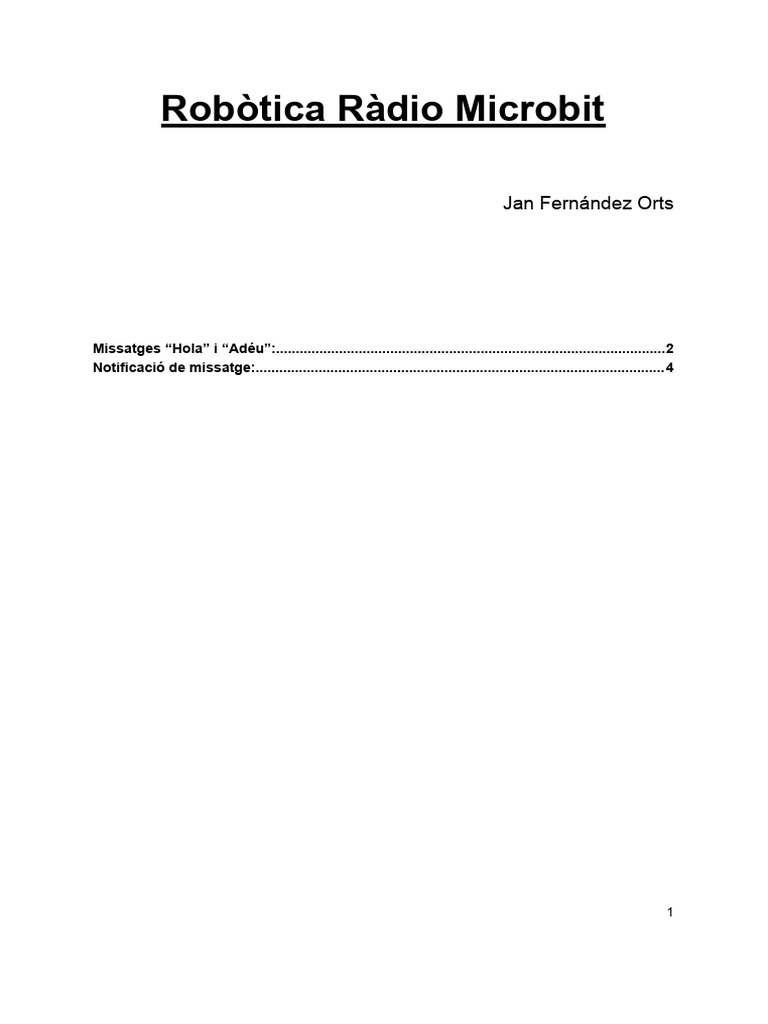 Radio Microbit | PDF