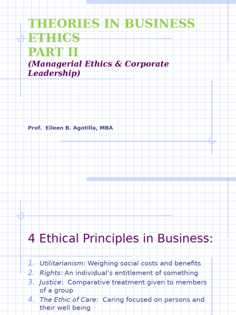 Module 3 Theories in Business Ethics PART II | PDF | Justice | Crime & Violence