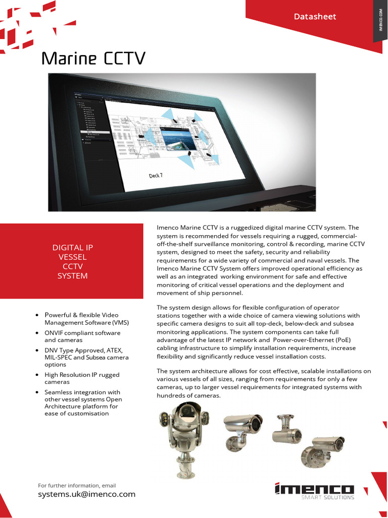 Imenco-CCTV_Marine-CCTV-System_Product-Sheet_RevD | PDF | Closed ...