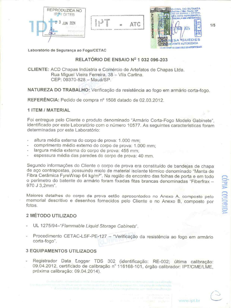 Acd Laudo Do Ipt | PDF