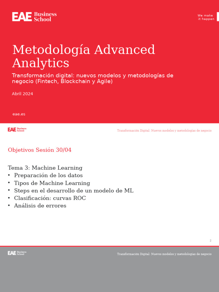 Machine Learning y Transformación Digital | PDF | Característica Operativa del Receptor ...