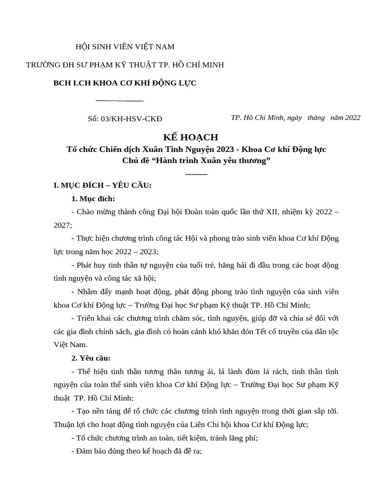2. Ckđ-kh-xuân Tình Nguyện 2023 | PDF