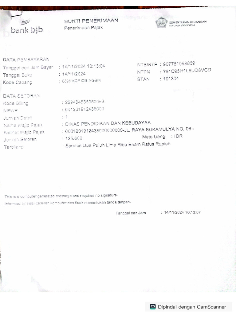 BPP PPH 23 Agustus 2024 SDN 1 Cibingbin | PDF