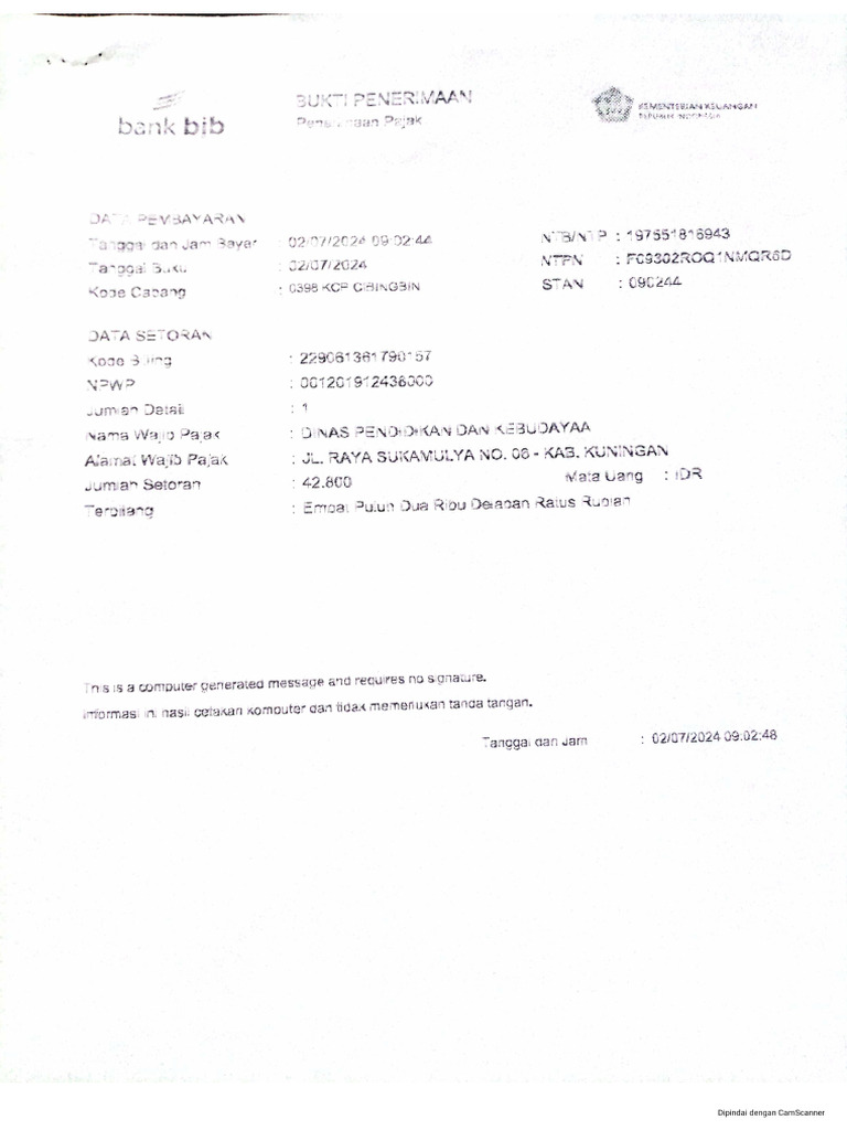 BPP PPH 23 Maret 2024 SDN 1 Cibingbin | PDF