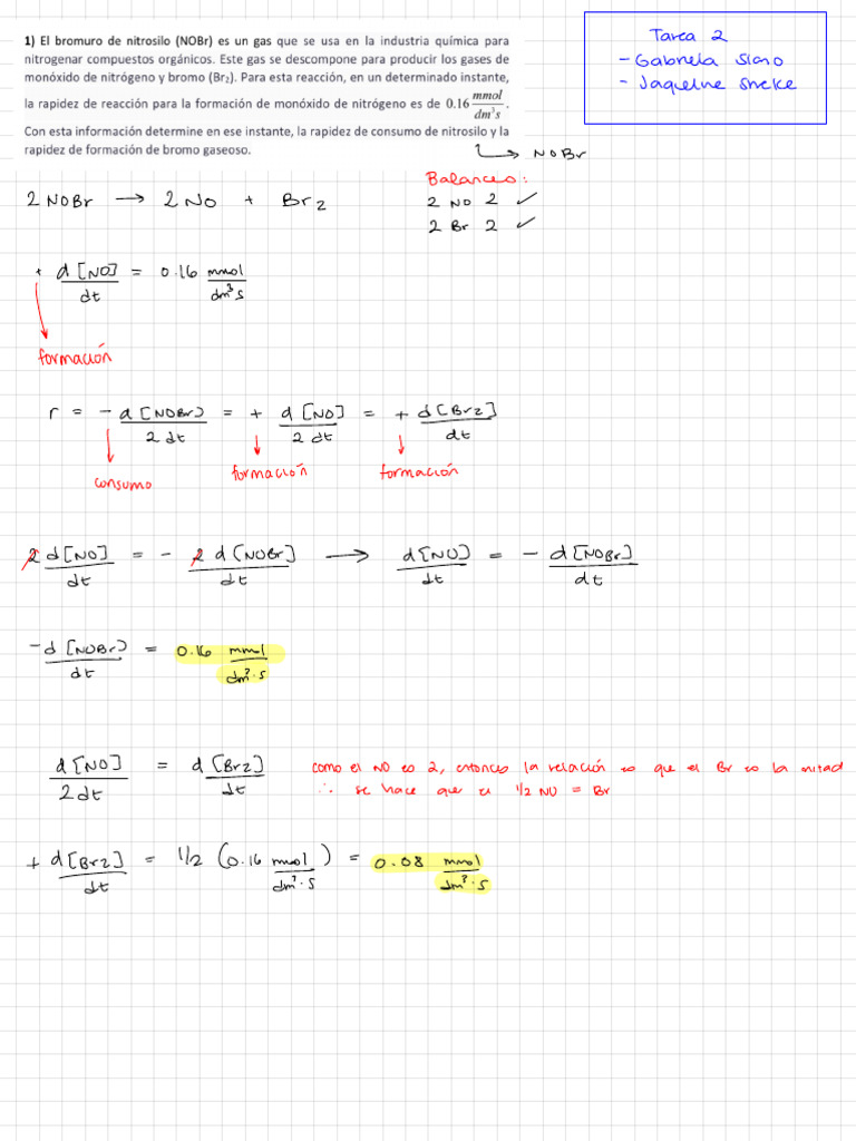 Tarea 1 Ing Reactores | PDF