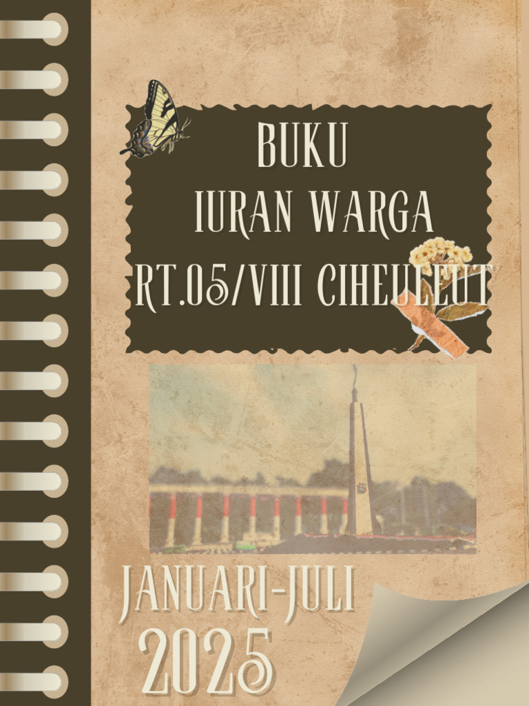 Cokelat Krem Klasik Antik Buku Catatan Sampul Buku Spiral - 20250105 ...