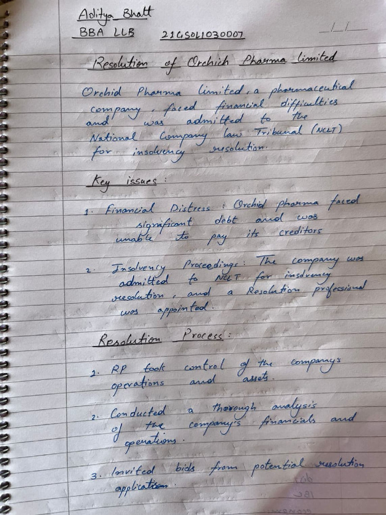 Aditya Bhatt BBA LLB | PDF