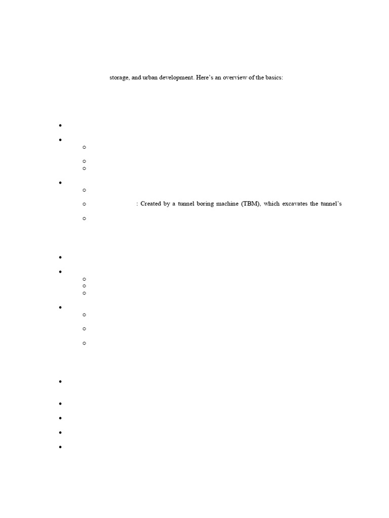 Ctss Module 1 | PDF | Tunnel | Deep Foundation