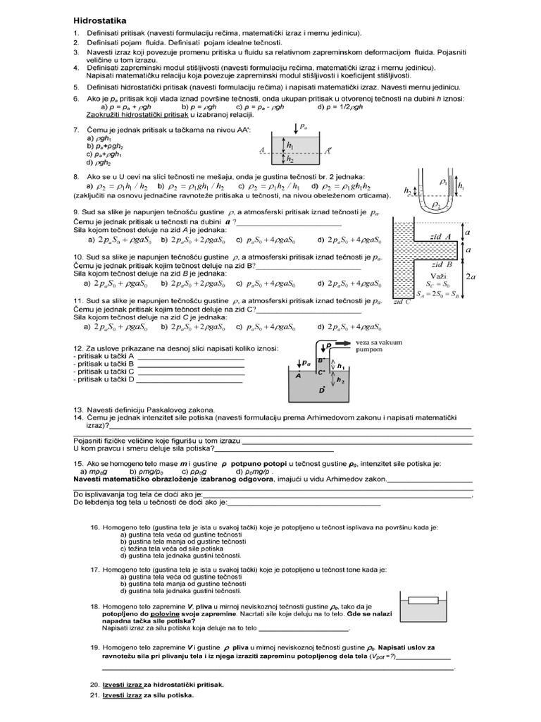 1hidrostatika fklk2 Odg | PDF
