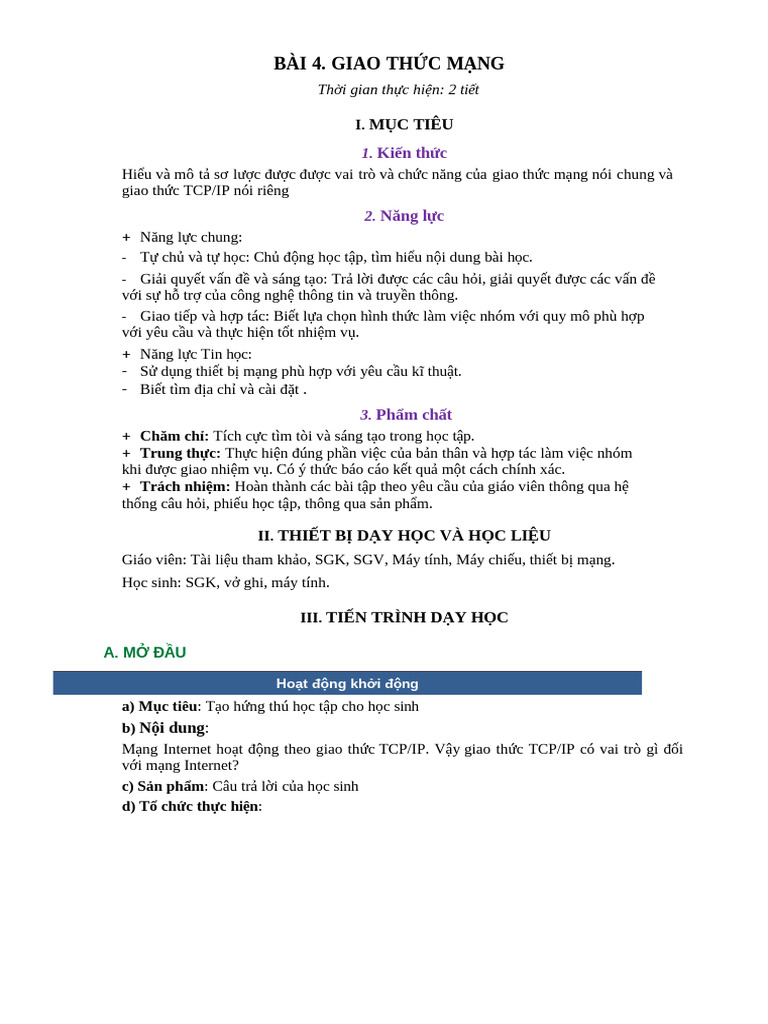 BÀI 4-Giao TH C M NG | PDF