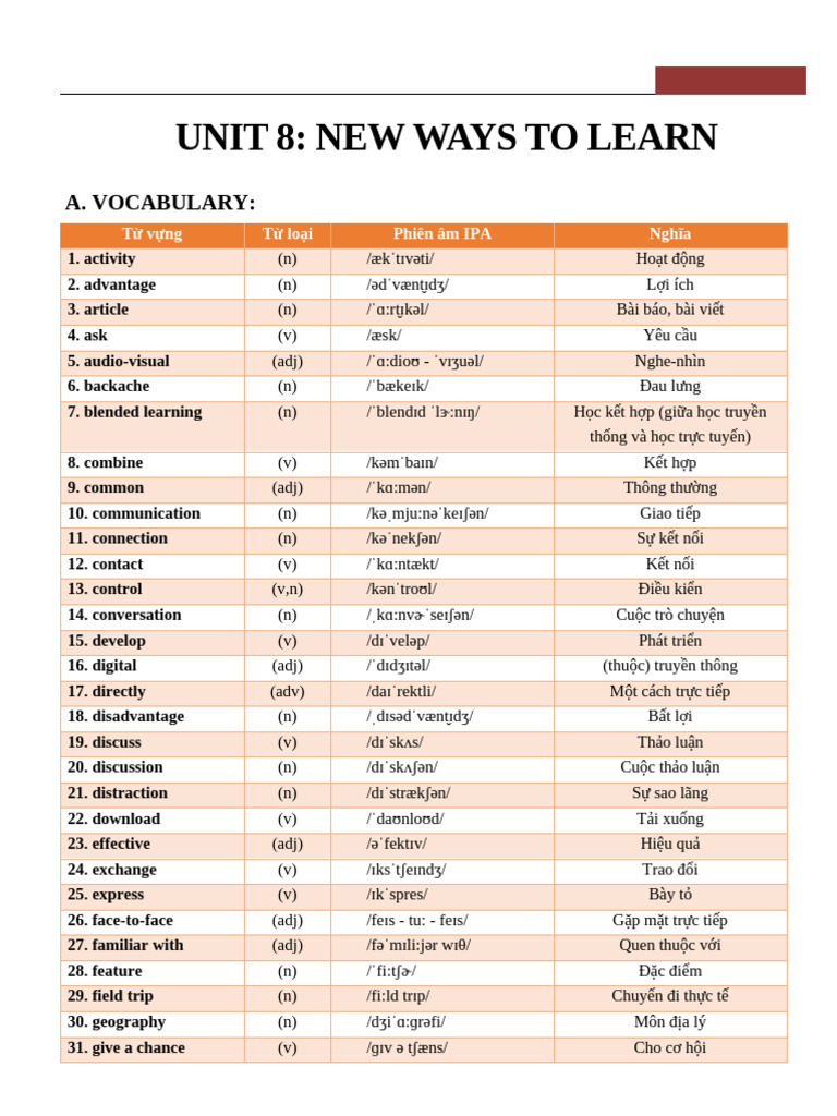 REVISION-UNIT-8-GRADE-10 | PDF