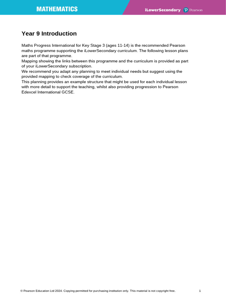 iLS KS3 Maths Lesson Plans Y9 | PDF | Significant Figures | Numbers