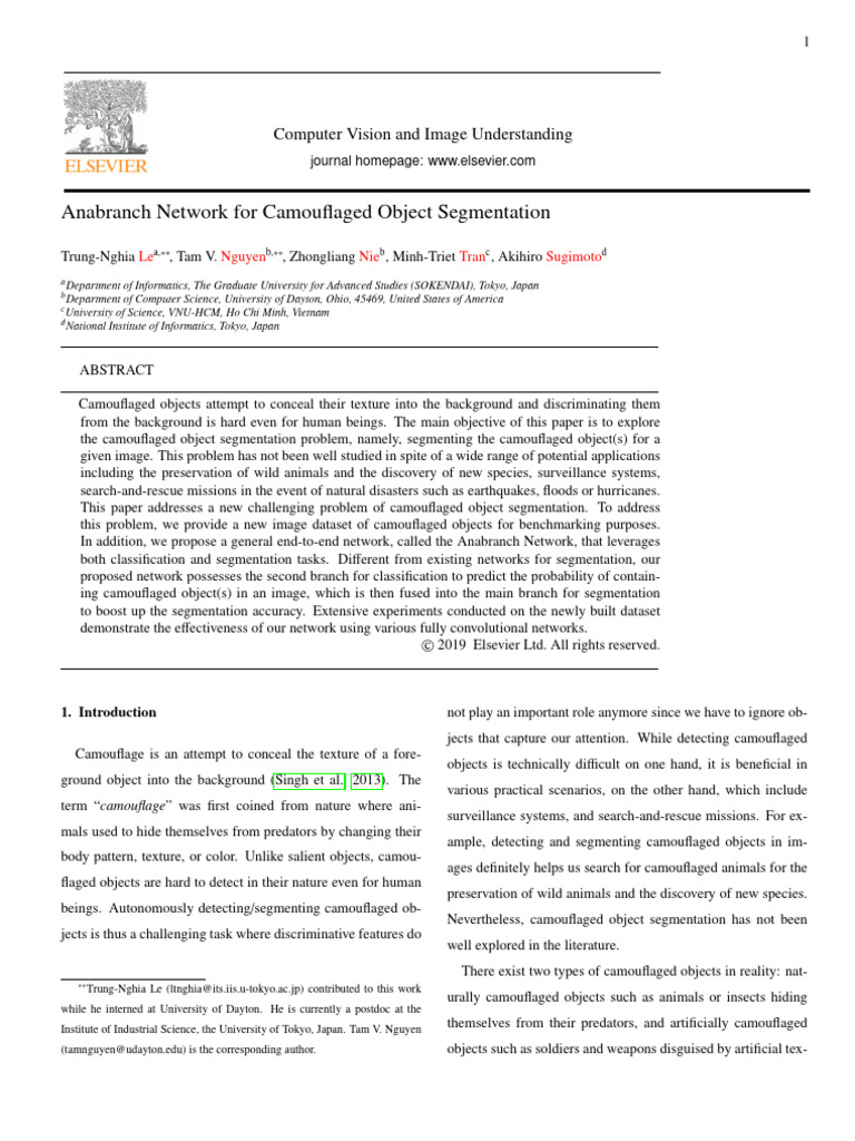 Anabranch Network for Object Segmentation | PDF | Image Segmentation ...