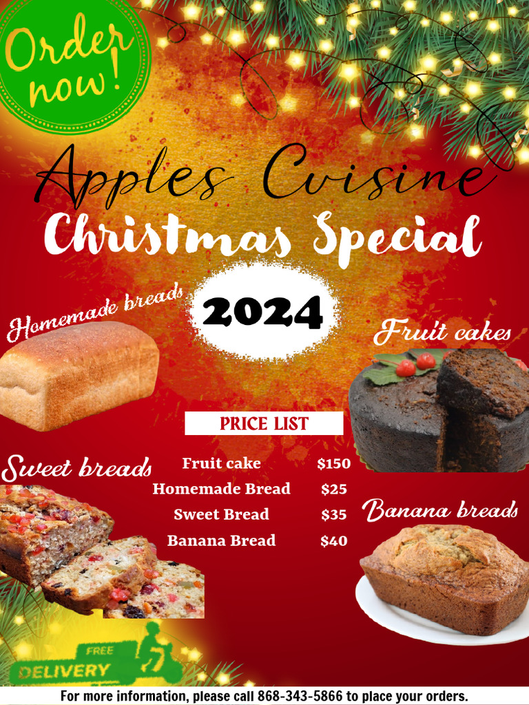 Apples Cuisine Christmas Special Flyer | PDF