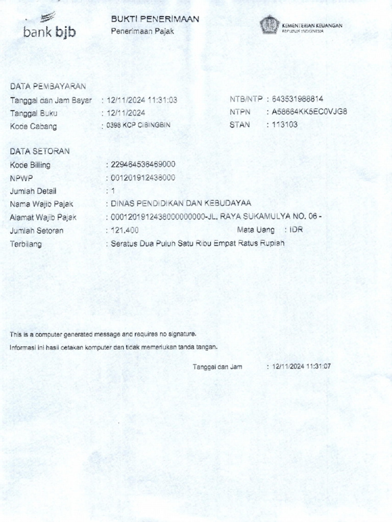 BPP PPH 23 Agustus 2024 SDN 1 Citenjo | PDF