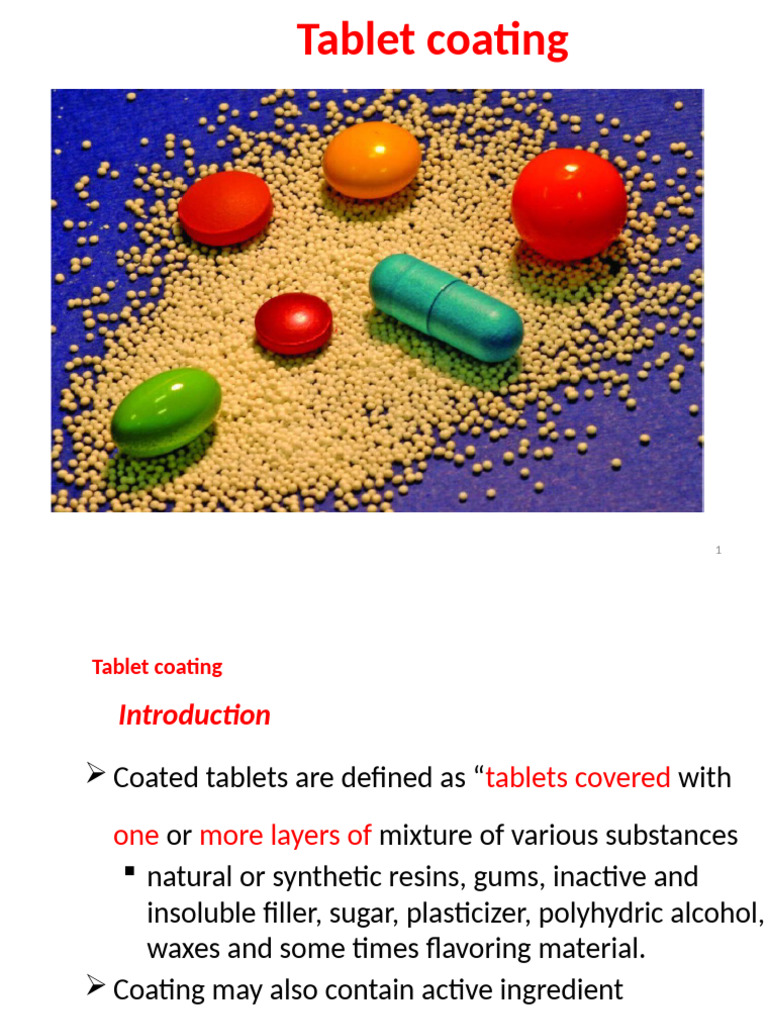 2, FINAL CH Tablet Coating | PDF | Tablet (Pharmacy) | Polyethylene Glycol