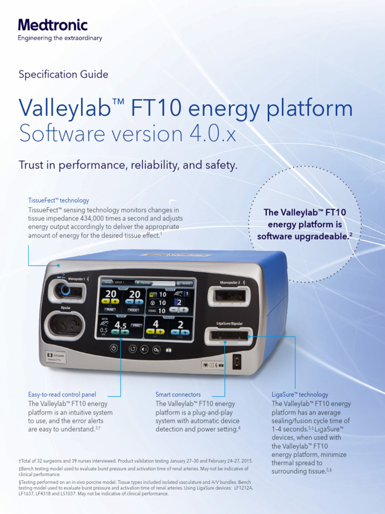 35 Valleylab-Ft10-Generator-Specifications-Information-Sheet | PDF ...