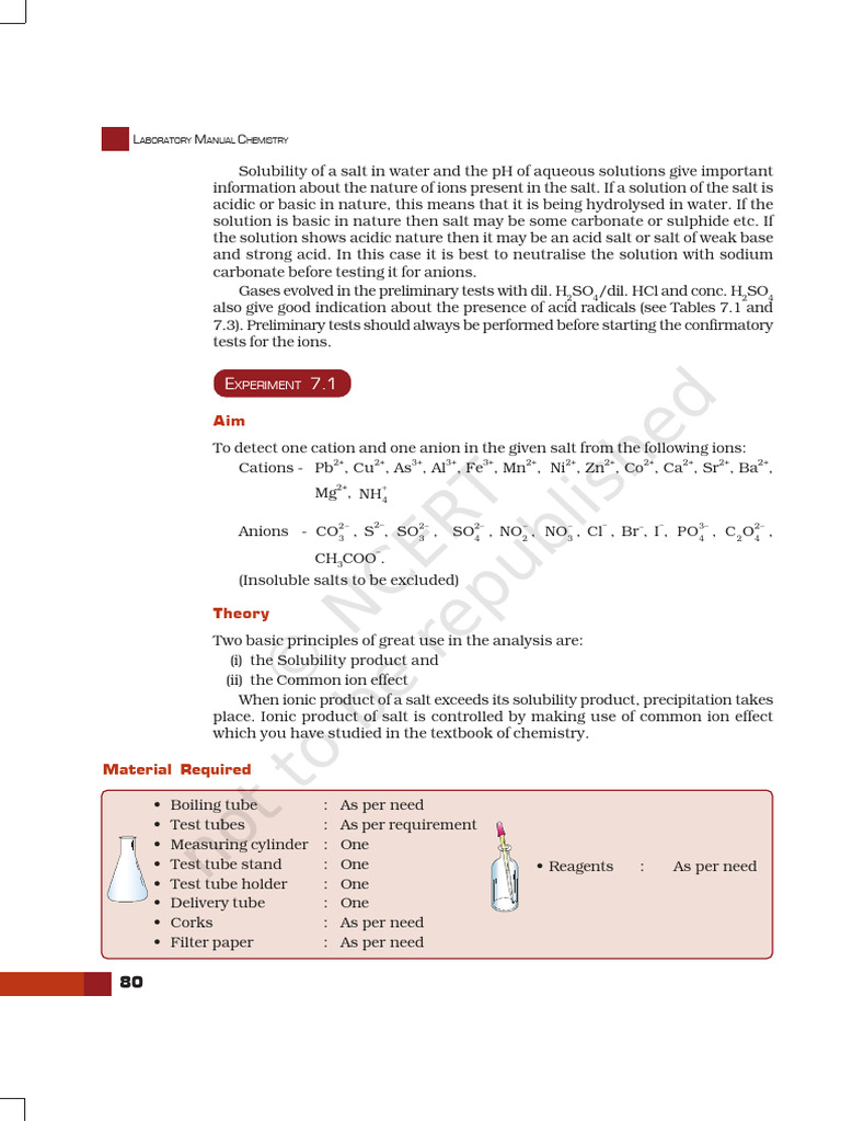 Qualitative Analysis of Ions in Salts | PDF | Salt (Chemistry) | Chlorine