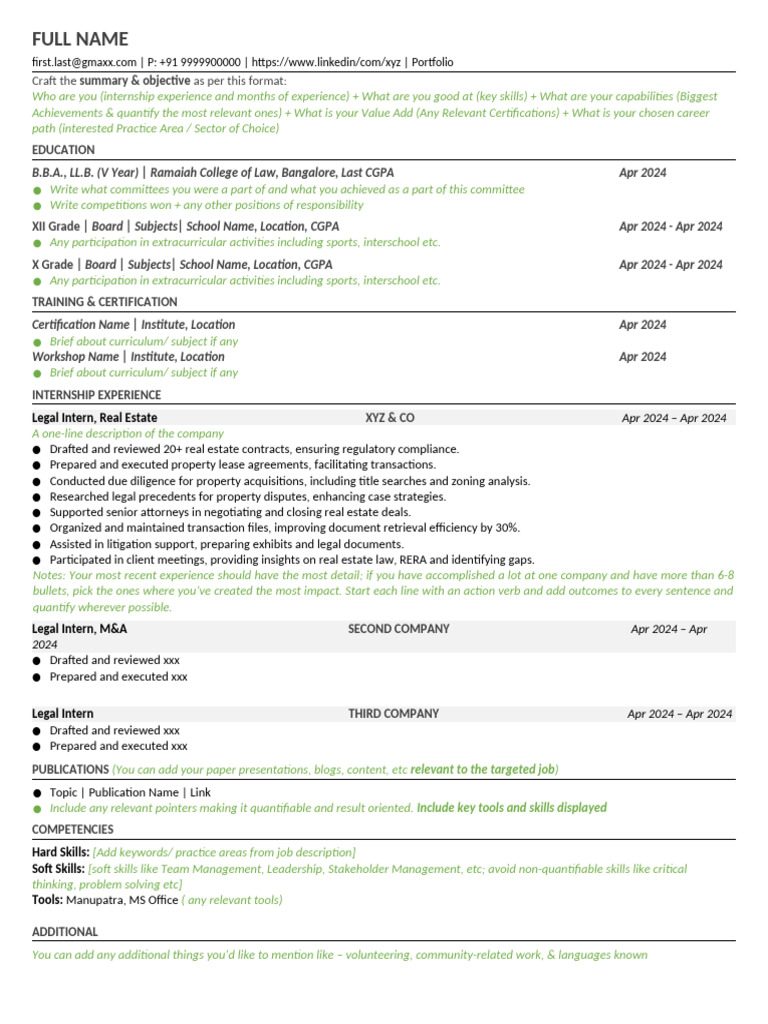 Car Format Resume Template | PDF | Business