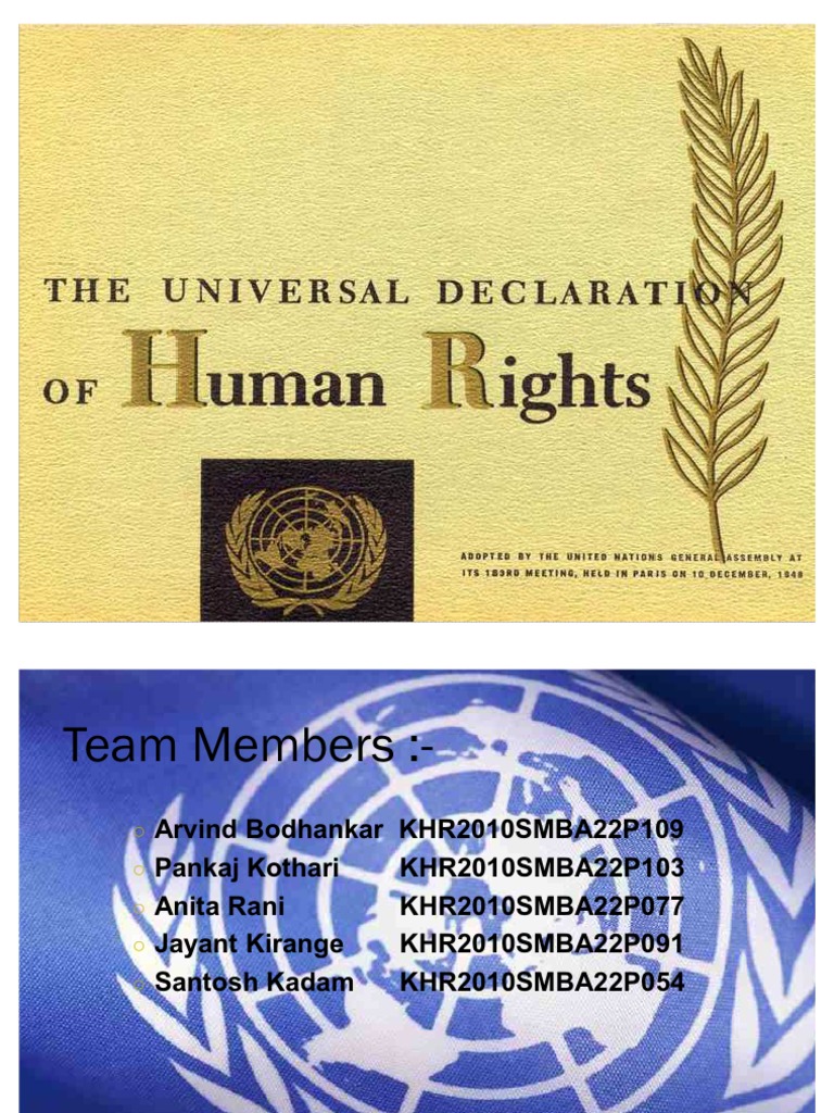 Universal Declaration of Human Rights | PDF