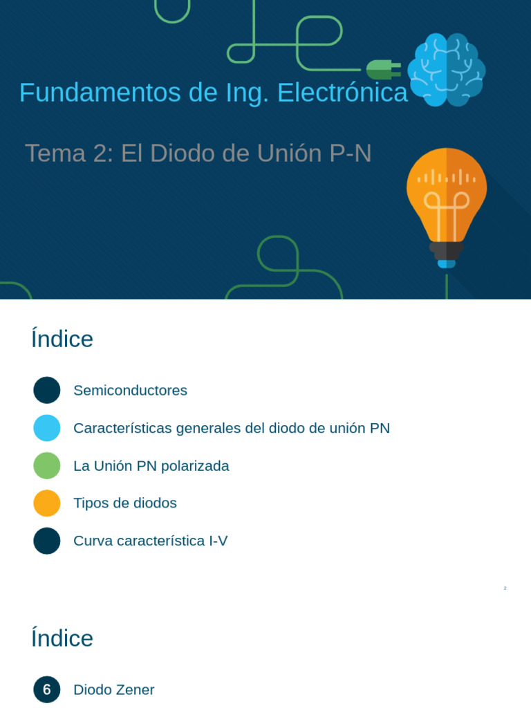Tema2-Diodo de Unión PN | PDF | Semiconductores | Dopaje (semiconductor)